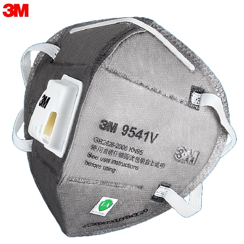 3M 9541V 防颗粒物口罩 （呼气阀、耳带式、活性炭、减除有机蒸气异味、中国KN95认证）